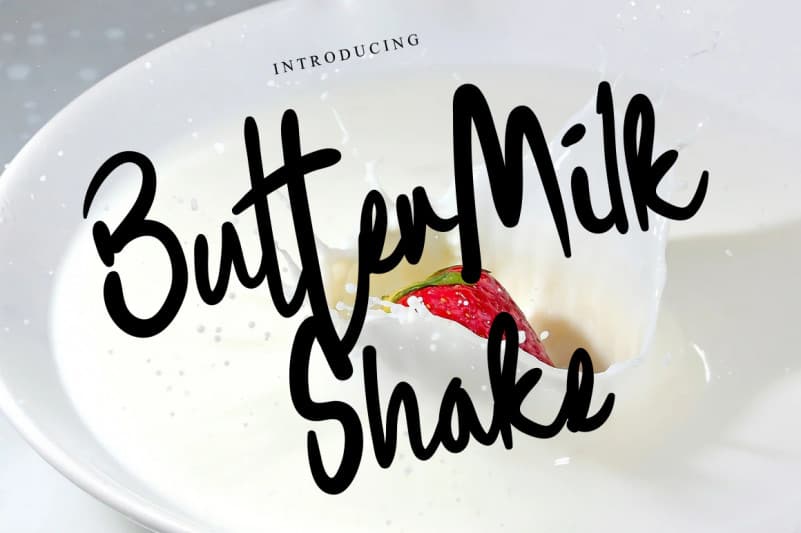 Buttermilk Shake Script Font - Download Free Font