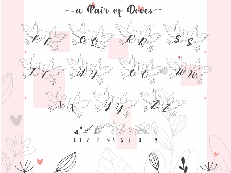 A Pair Of Doves Display Font - Download Free Font