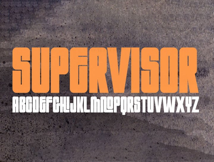 Supervisor Display Font - Download Free Font