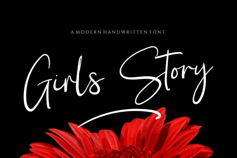 Girl Story Signature Script Font - Download Free Font