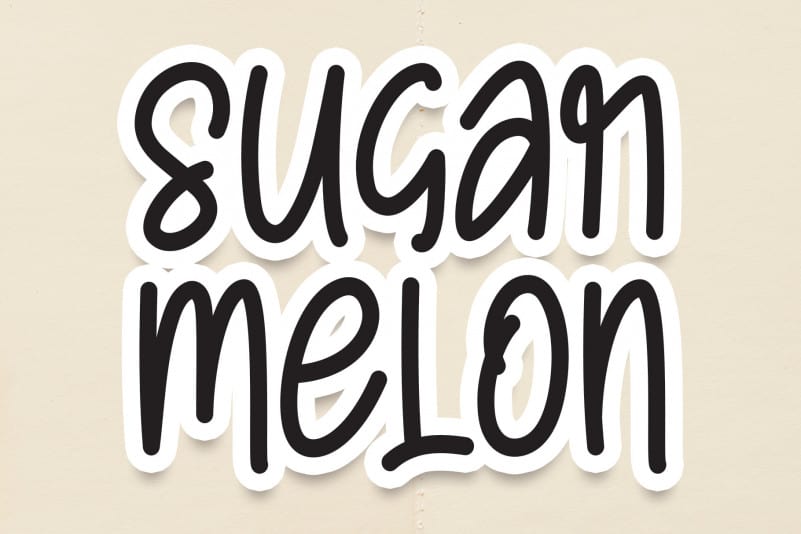 Sugar Melon Display Font - Download Free Font