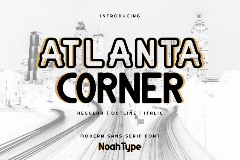 Atlanta Corner Font - Download Free Font