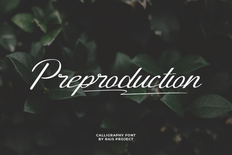 Preproduction Font - Befonts