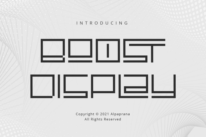 Boost Display Font - Download Free Font
