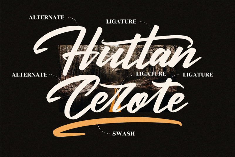 Huttan Cerote Font - Download Free Font