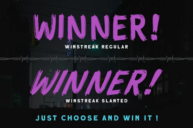 Winstreak Font - Download Free Font