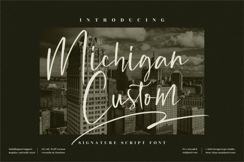 Michigan Custom Font - Download Free Font