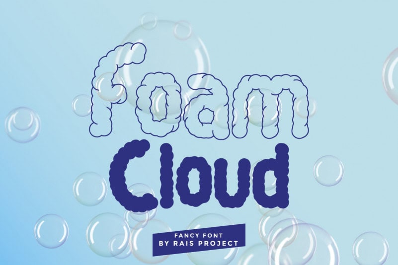 Foam Cloud Font - Download Free Font
