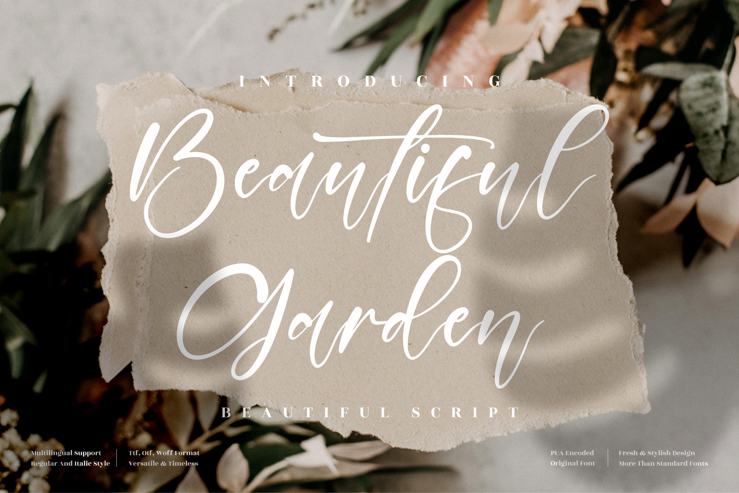Beautiful Garden Font - Download Free Font