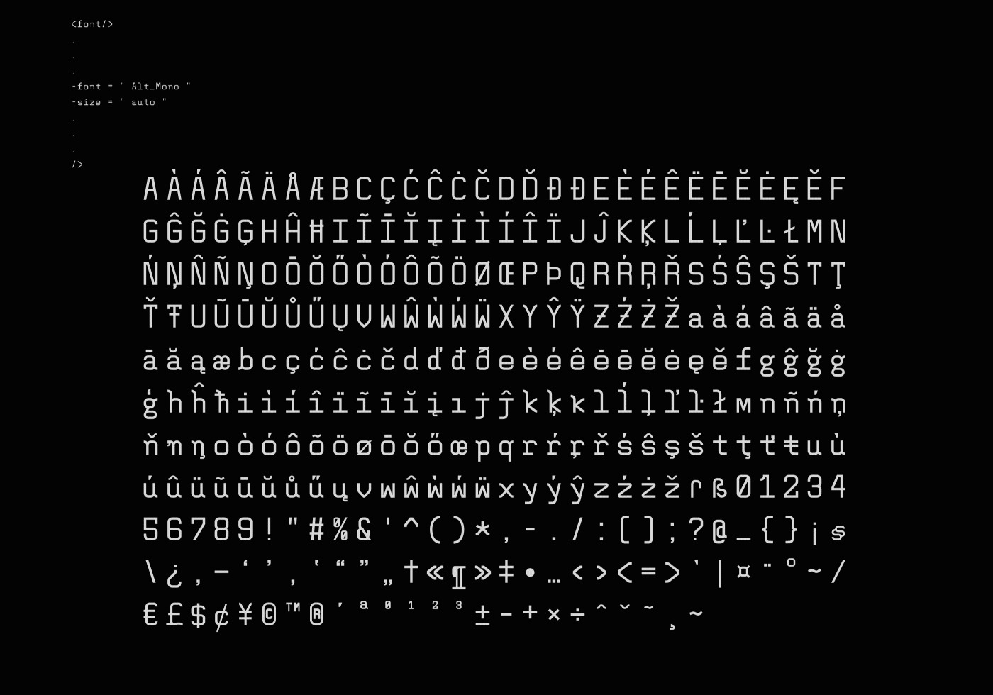 Alt_Mono Font - Download Free Font