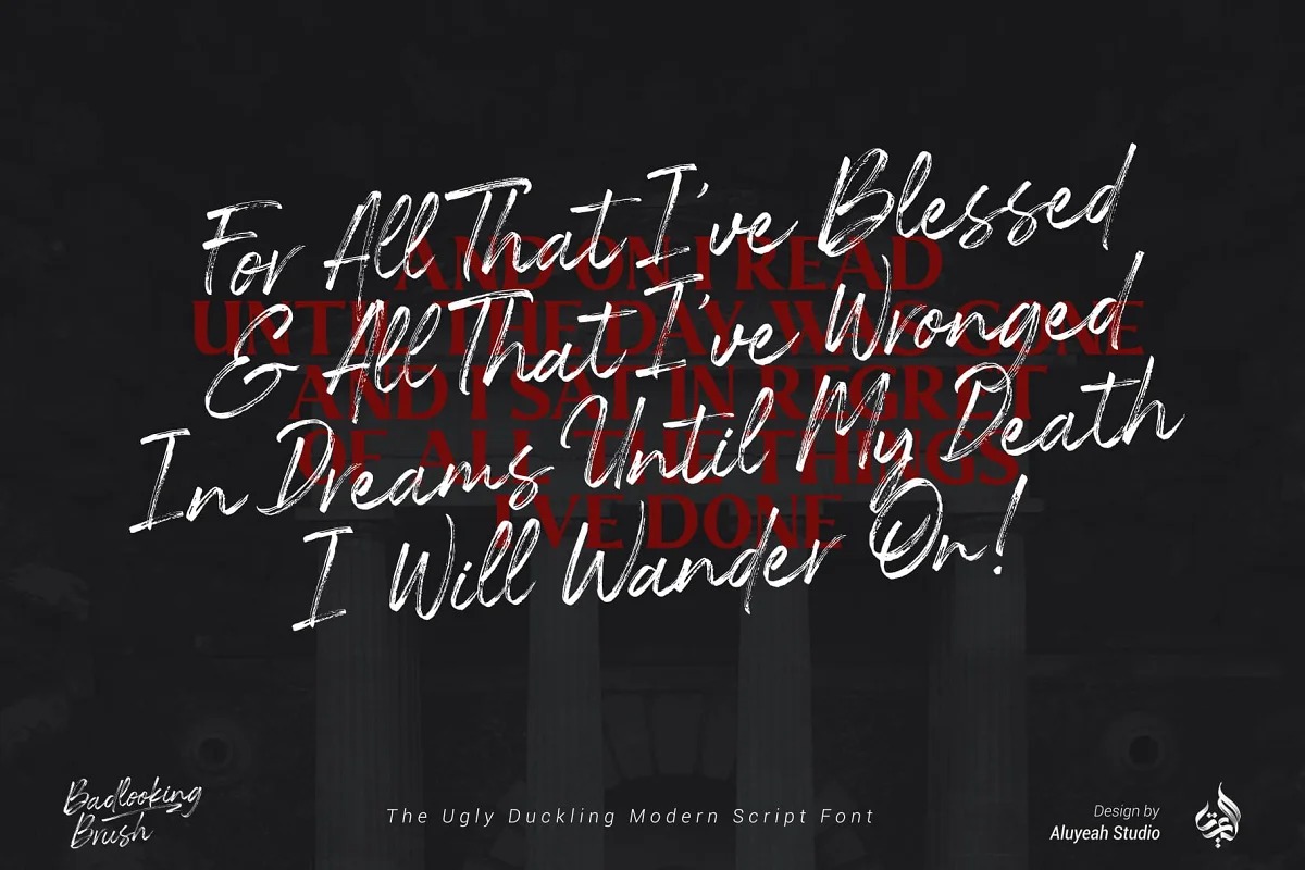 Badlooking Brush Font - Download Free Font