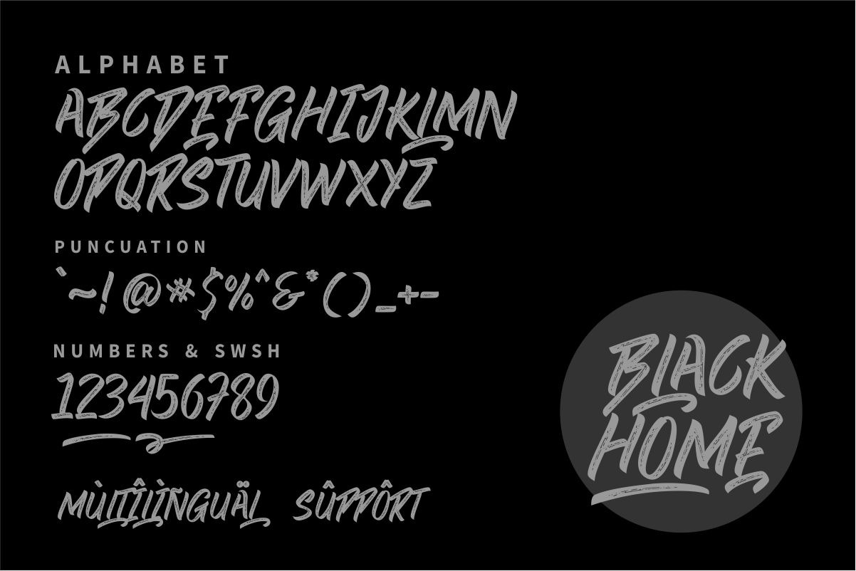 BLACK HOME Font - Download Free Font