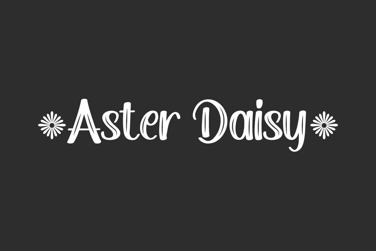 Aster Daisy Font - Download Free Font