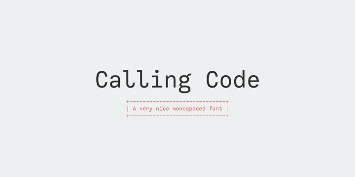 Calling Code Font - Download Free Font