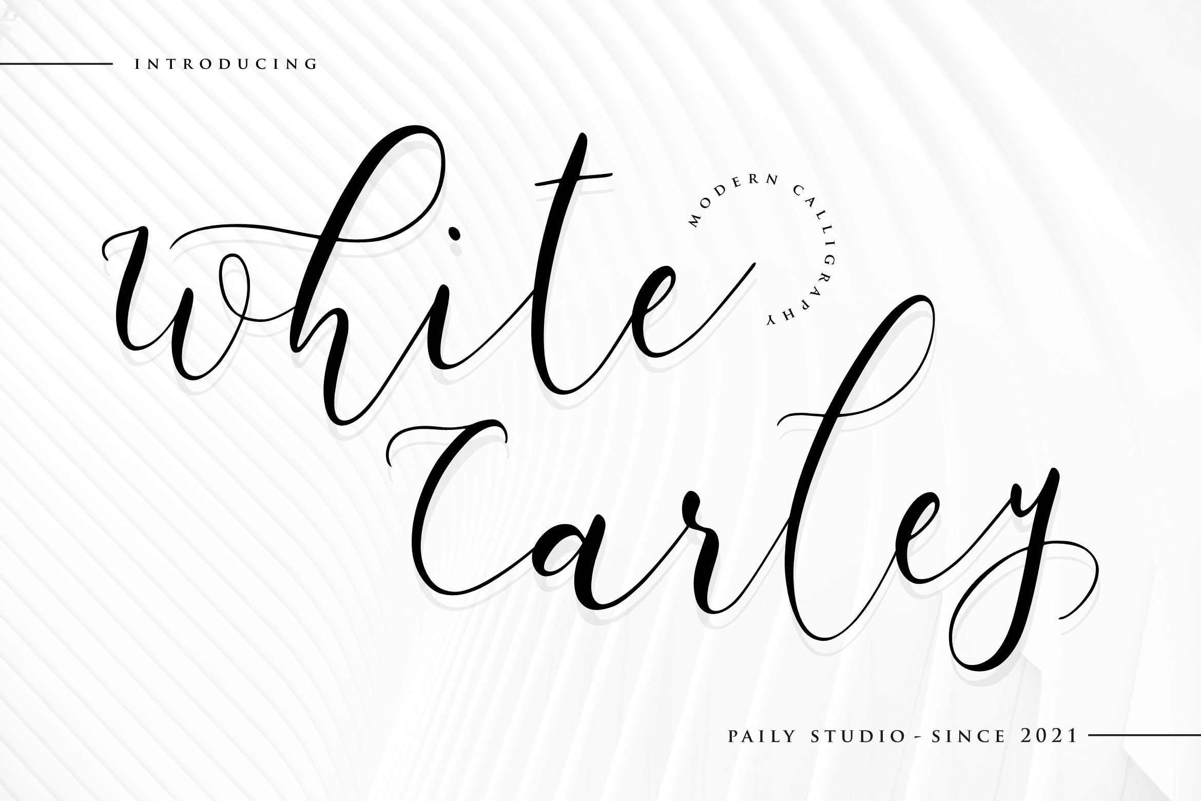 White Carley Calligraphy Font - Download Free Font