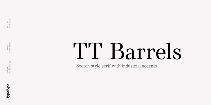 TT Barrels Font - Download Free Font