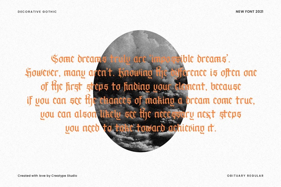 Obituary Blackletter Font - Download Free Font