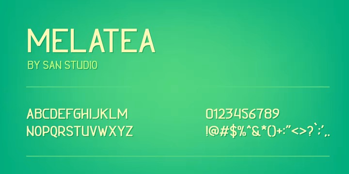 Melatea Font - Download Free Font