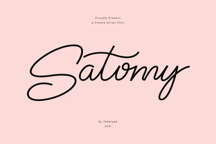 Satomy Font - Download Free Font