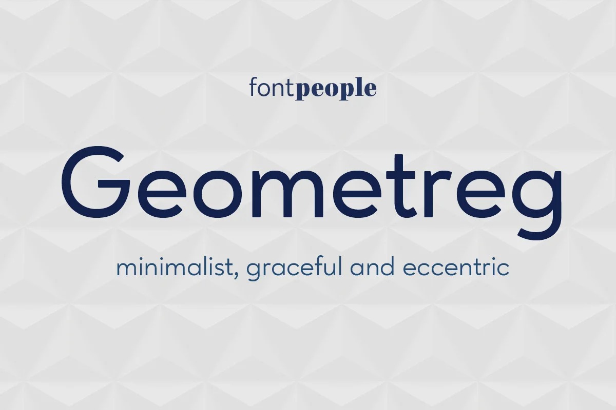 Geometreg Font Family - Download Free Font