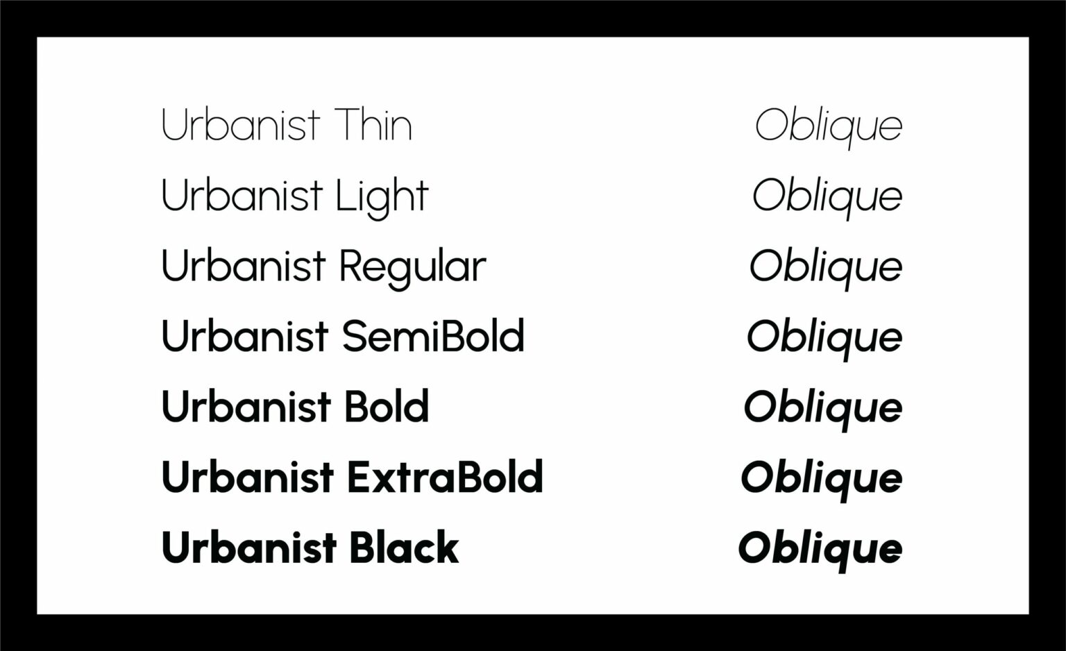 Urbanist Font Family - Download Free Font
