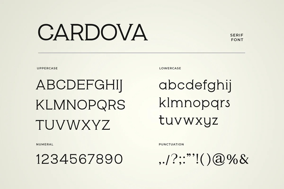 Cardova Font - Download Free Font