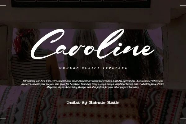 Caroline Script Font - Download Free Font