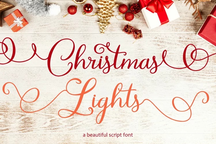 Christmas Light Font - Download Free Font