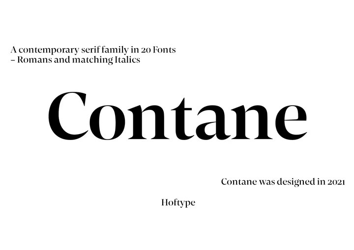Contane Font Family - Download Free Font