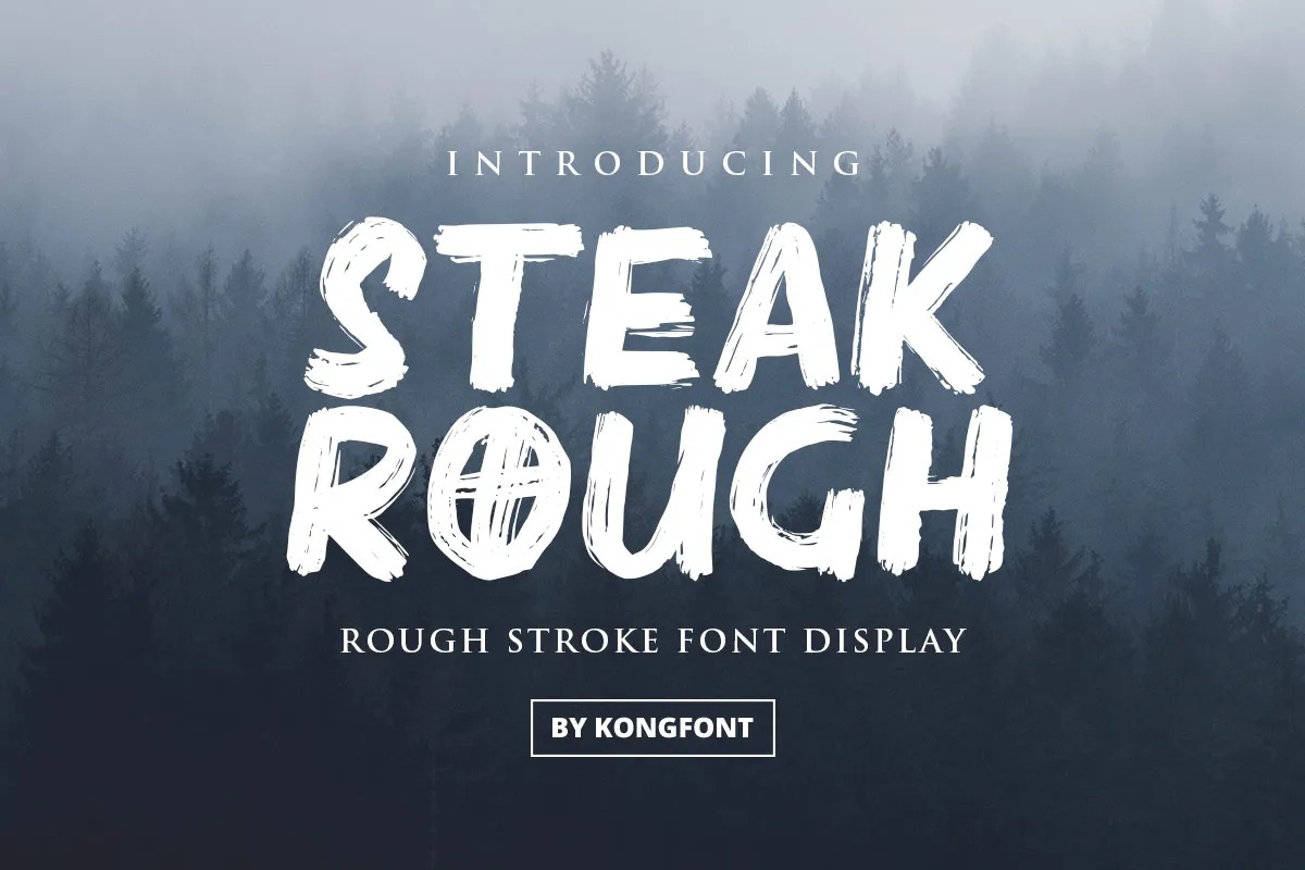 Steak Rough Font - Download Free Font