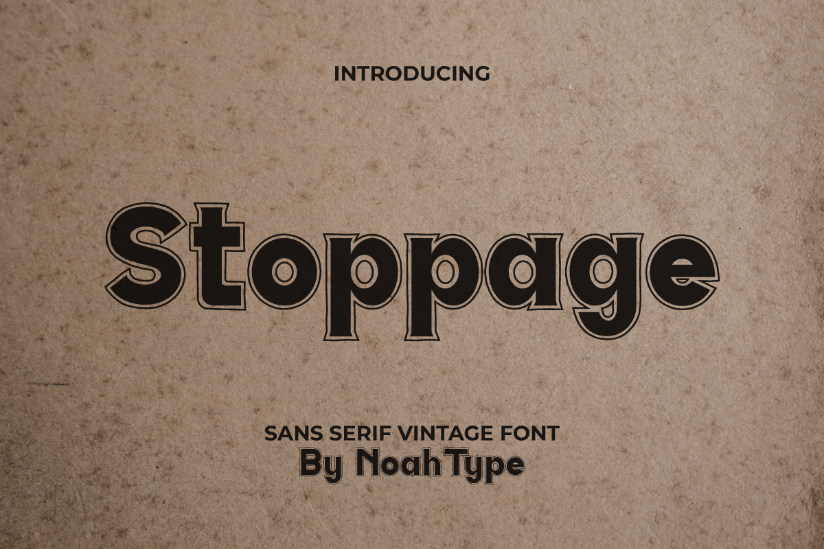 Stoppage Font - Befonts