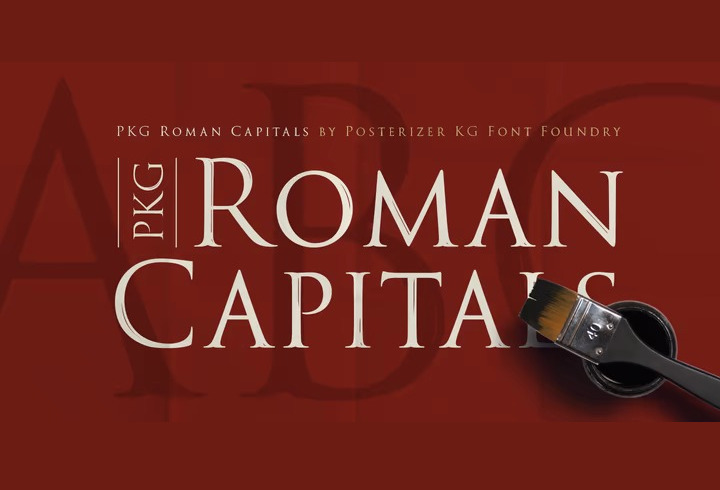 PKG Roman Capitals Font - Download Free Font