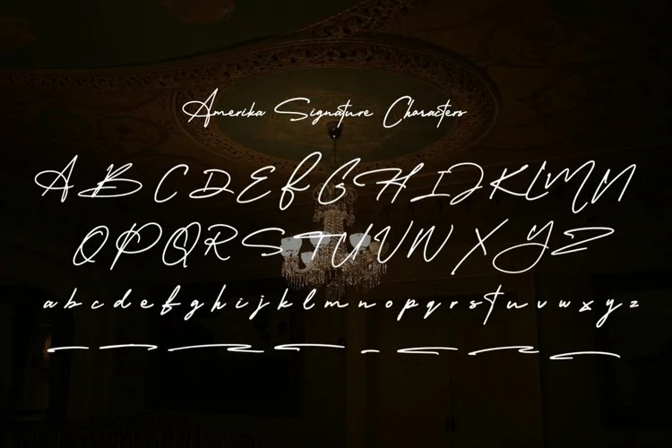 Amerika Signature Font - Download Free Font