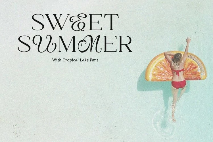 Tropical Lake Font - Download Free Font