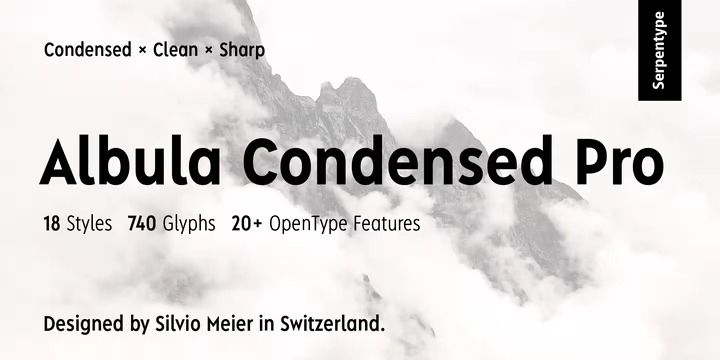 Albula Condensed Pro Font - Download Free Font