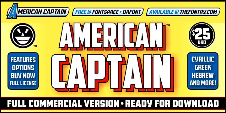 American Captain Font - Download Free Font