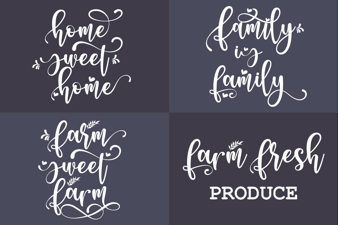 Farmhouse Calligraphy Typeface - Download Free Font