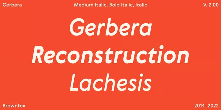 Gerbera Font Family - Download Free Font