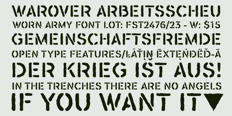 Warover Worn Font - Download Free Font