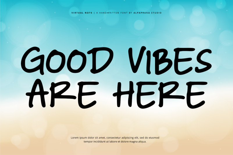 Virtual Note Font - Download Free Font