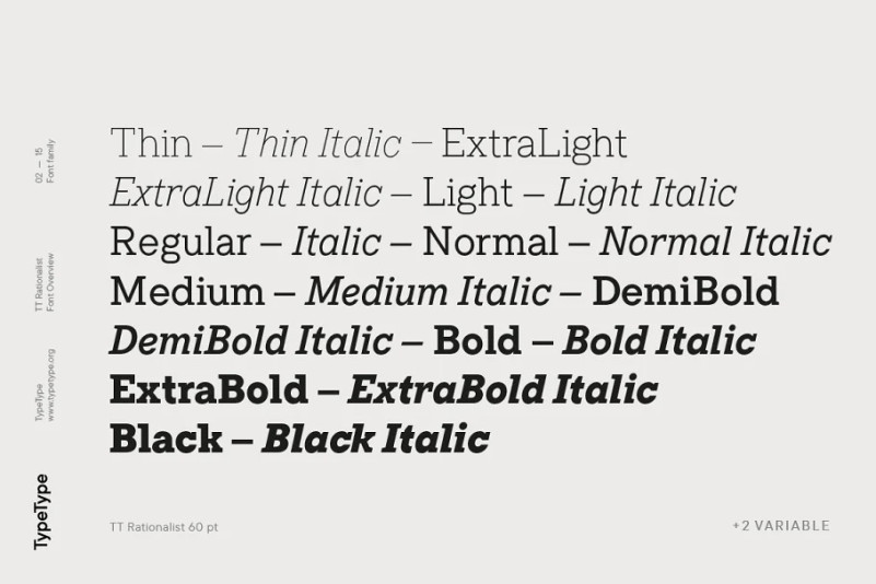 TT Rationalist Font Family - Download Free Font