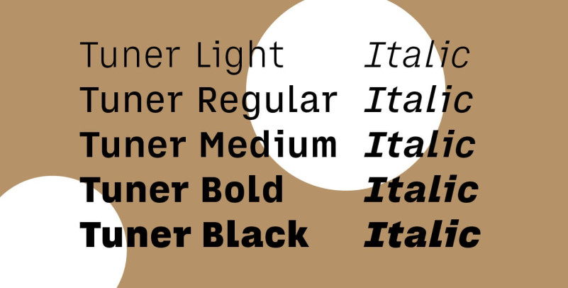 Tuner Font Family - Download Free Font