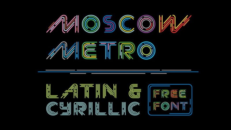 Moscow Metro Font - Download Free Font
