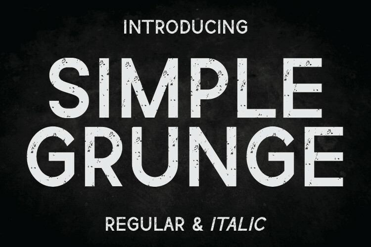 Simple Grunge Typeface - Download Free Font
