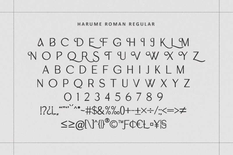 Harume Roman Font - Download Free Font