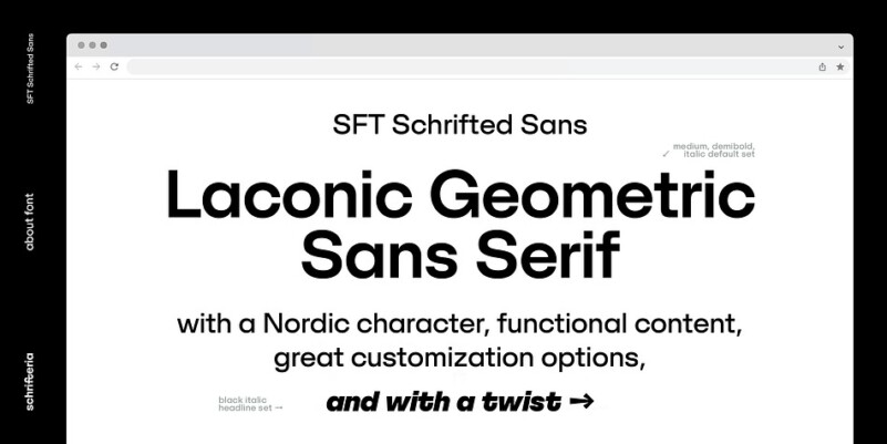 SFT Schrifted Sans Font Family - Download Free Font