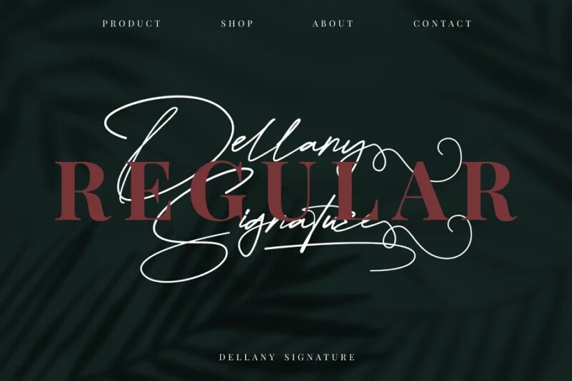 Dellany Signature Font - Download Free Font