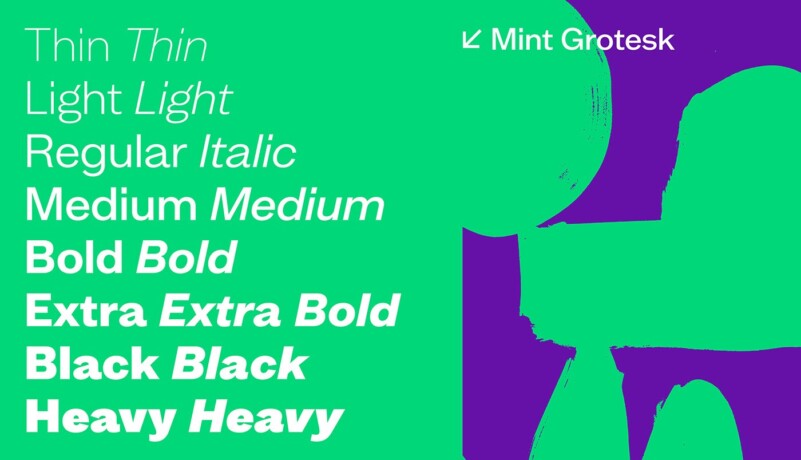 Mint Grotesk Font Family - Download Free Font