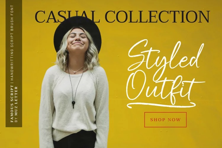 Famous Script Font - Download Free Font