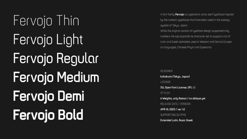 Fervojo Font Family - Download Free Font